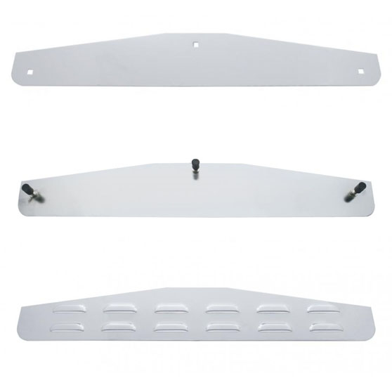 Buy 4x24 Inch Bottom Mud Flap Plates - Big Rig Chrome Shop