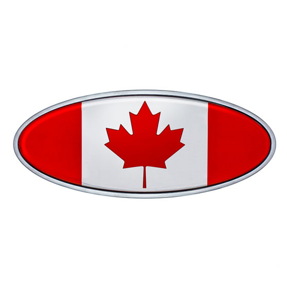 Buy Peterbilt Canadian Flag Emblem - Big Rig Chrome Shop