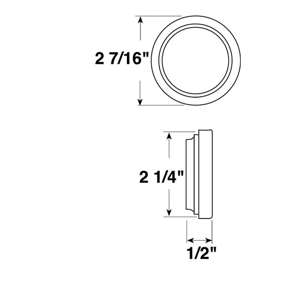 Buy 2-Inch Open Back Grommet - Big Rig Chrome Shop