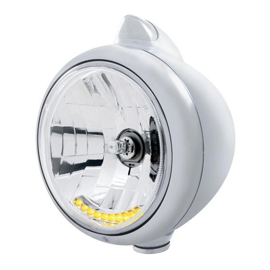 Original Guide Headlight with 10 Amber LEDs & Dual Turn Signal