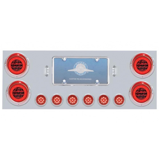 Buy Stainless Rear Center Panel with LED Lights 21-4" & 9-2"