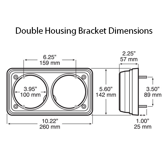Buy Surface Mount Housing Brackets | Big Rig Chrome Shop