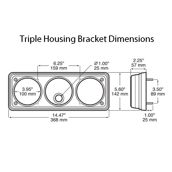Buy Surface Mount Housing Brackets | Big Rig Chrome Shop