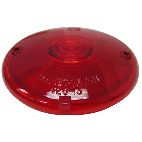 Round Stop, Turn & Tail Light Replacement Lens - Big Rig Chrome