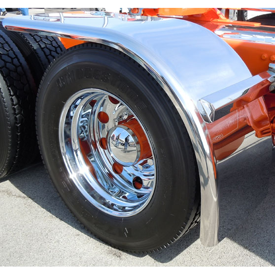 Buy 72" Stainless Steel Low Rider Fenders - Big Rig Chrome Shop