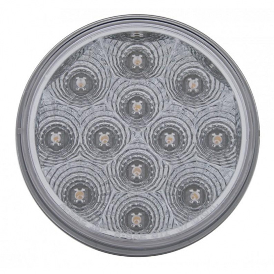 One-Piece Rear Light Bar with 12 LED Reflector Lights & Bezels