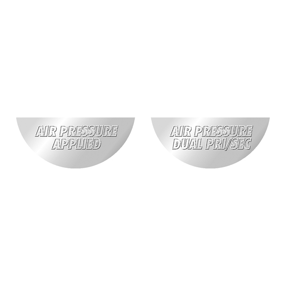 Freightliner Stainless Steel Air Pressure Gauge Emblems