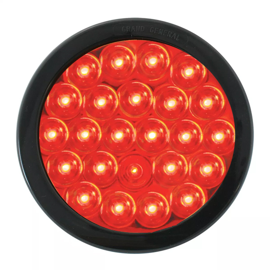 Buy 4" Round Pearl LED Strobe Light with Black Grommet - Big Rig