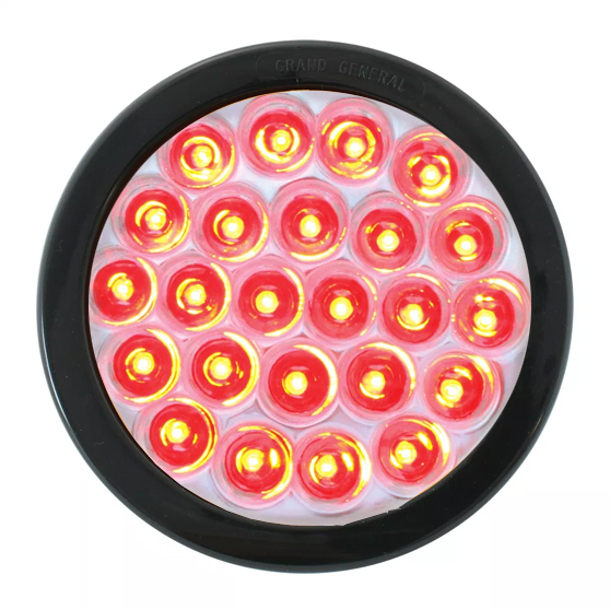Buy 4" Round Pearl LED Strobe Light with Black Grommet - Big Rig