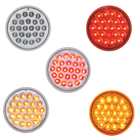 Buy 4-Inch Round Pearl LED Strobe Light - Big Rig Chrome Shop