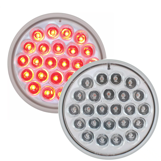 Buy 4-Inch Round Pearl LED Strobe Light - Big Rig Chrome Shop