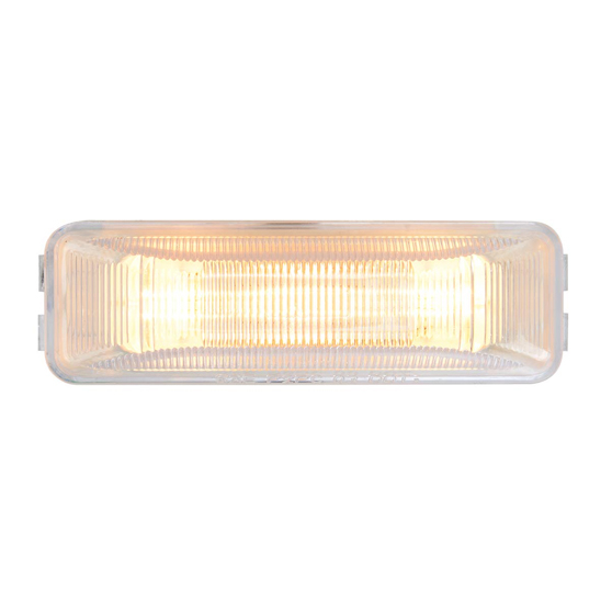 Buy Medium Rectangular 2-Bulb Marker Light with Chrome Rim