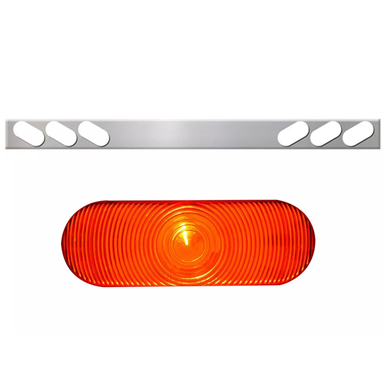 Buy Stainless Steel Rear Light Bars with 6 Oval Lights Grouped