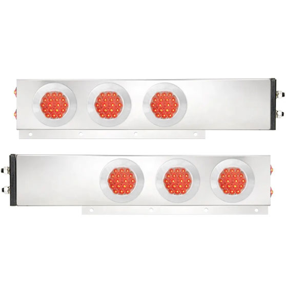 Buy Stainless Steel Rear Bar with Lights | Big Rig Chrome Shop