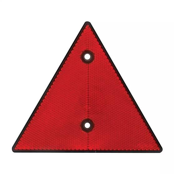 6-Inch Triangle Warning Reflector with Mounting Holes - Shop Now