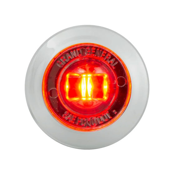 1 Inch LED Light for Semi Trucks - Dual Function & Smoke Lens