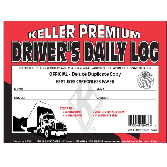 Buy Driver's Daily Log Book - No DVIR | Big Rig Chrome Shop