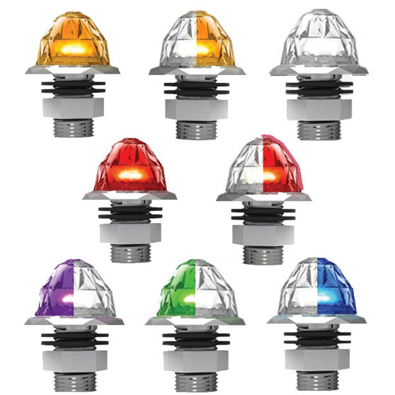 8 Pack Mini Watermelon Hero Lights for Semi Trucks