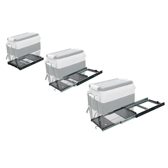 Steel Refrigerator Slide Mounting Bracket - Big Rig Chrome Shop