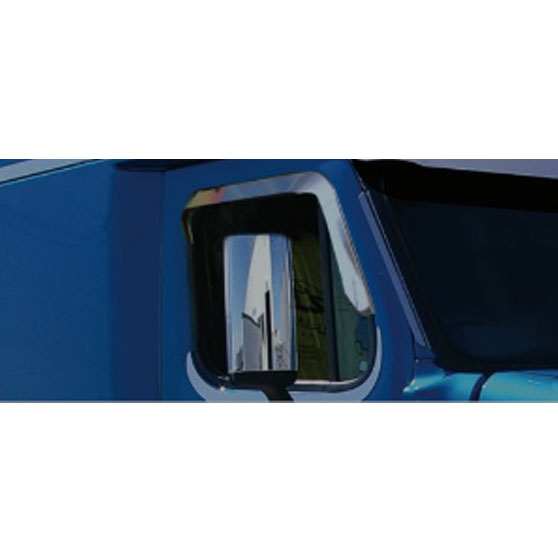 Freightliner Cascadia 2018+ Stainless Steel Door Window Shades