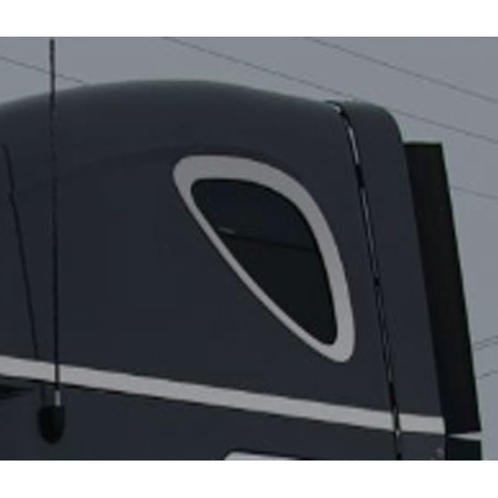 Buy Freightliner Cascadia 2018+ Stainless Sleeper Window Trim