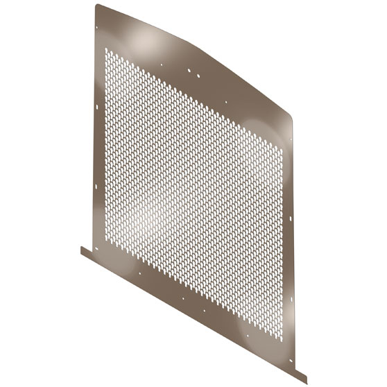 Kenworth W900L Stainless Steel Grille with Keyhole Design