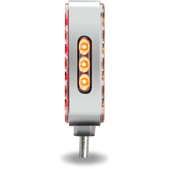 Buy Double Face Chrome LED Reflector - Amber/Red