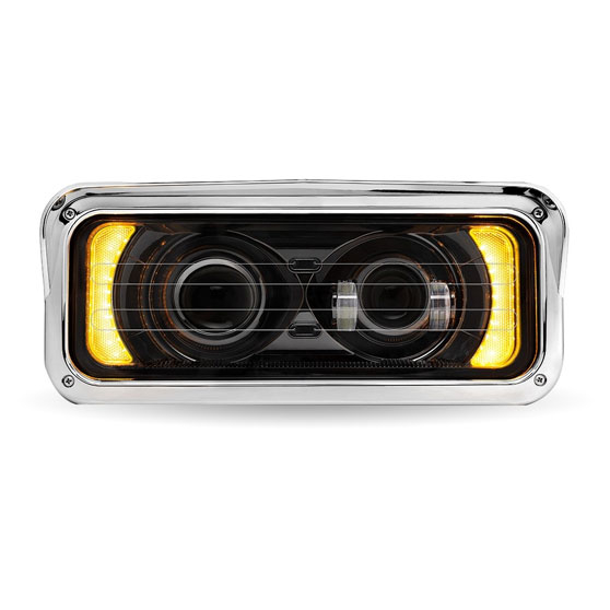 Buy Heated Black Backlit LED Projector Headlights Online