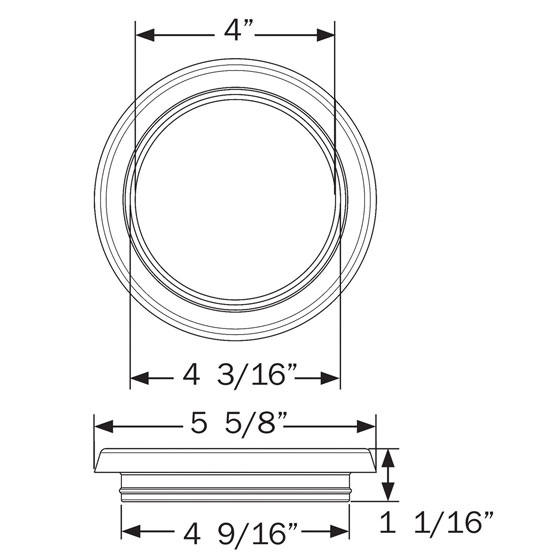 Easy Install PVC Grommet for 4-Inch Lights | Big Rig Chrome Shop