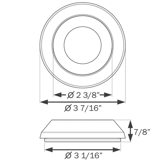 Buy PVC Angled Grommet for 2.5-Inch Light | Big Rig Chrome Shop