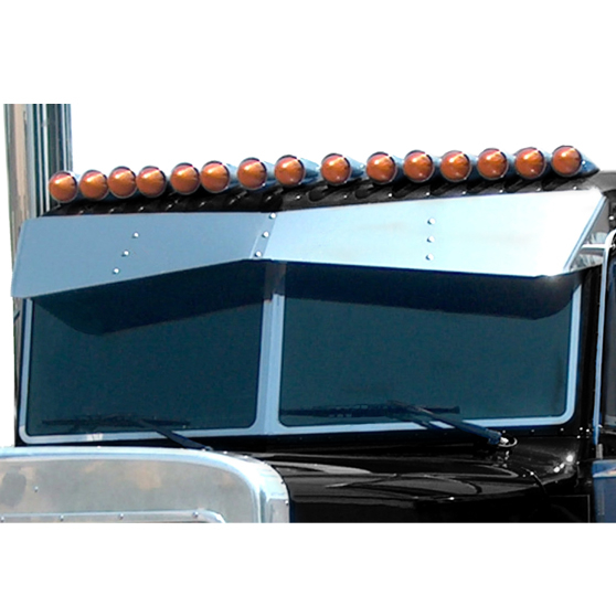 13x8 Inch Peterbilt 359 Bowtie Visor for Semi Trucks