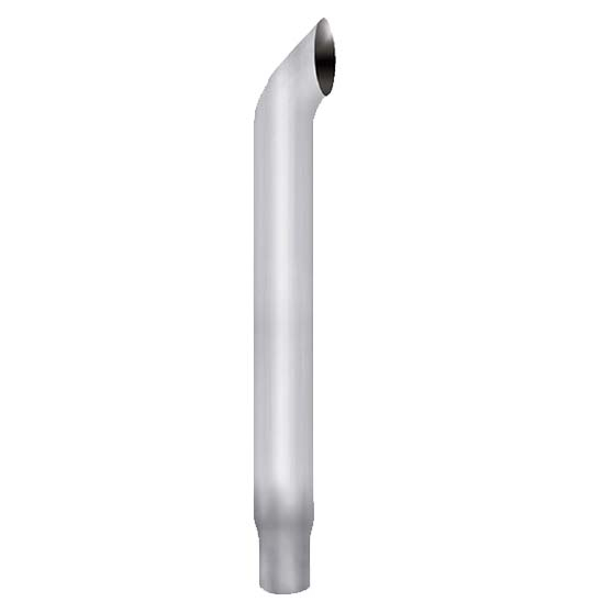 Chrome 6" to 5" Curved Exhaust Stack - 36" & 48" Options