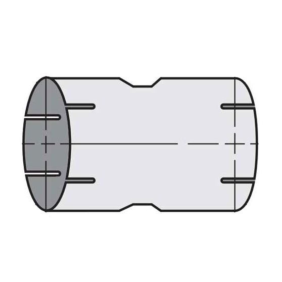 Chrome Plated Straight Tube Couplers for Semi Trucks - Stainless Steel