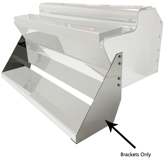 Kenworth Polished Stainless Steel Box Step Brackets - Shop Now