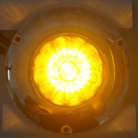 Legendary 3.5" Watermelon LED Light with Glass Lens & Bezel Flat