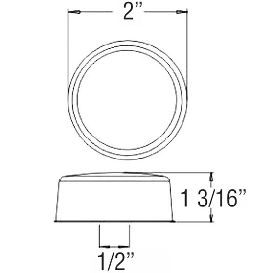 Buy 2-Inch Round 9 LED Red Marker & Clearance Light - Shop Now