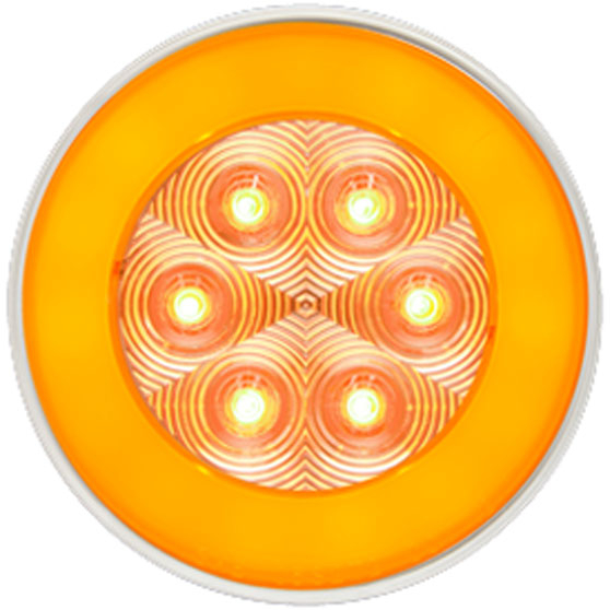 Buy 4" Round 21 LED Amber Parking & Turn Signal - PL-3 Connection