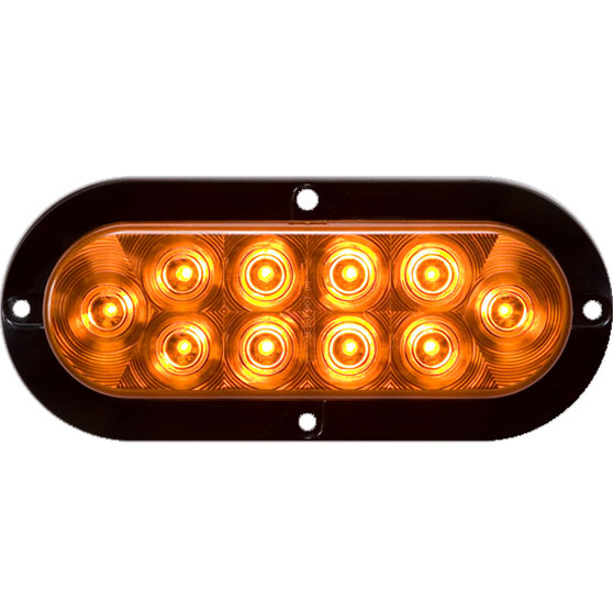 Buy 6" Oval 10 LED Amber Parking & Rear Turn Signal Light