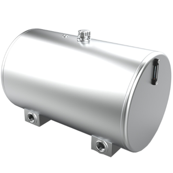 75 Gallon Aluminum Saddlemount Hydraulic Tank with Rear Ports