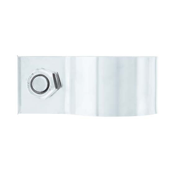 2" Stainless Steel Tube Clamp for Quarter Fender - Big Rig Chrome