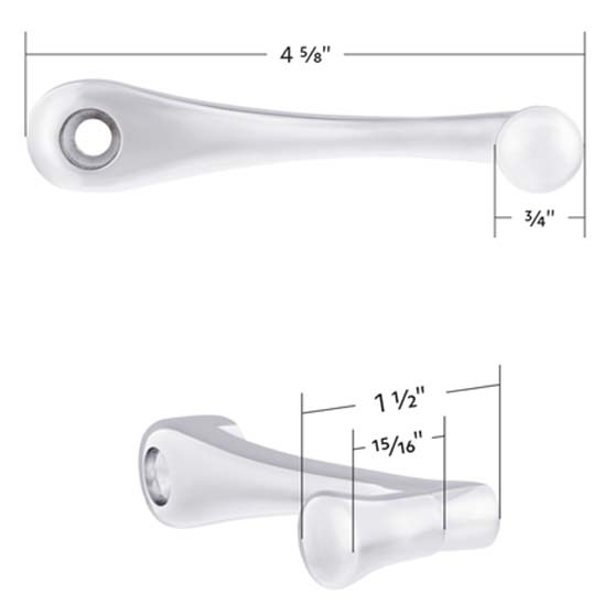 Chrome Window Crank Handle for Peterbilt Semi Trucks