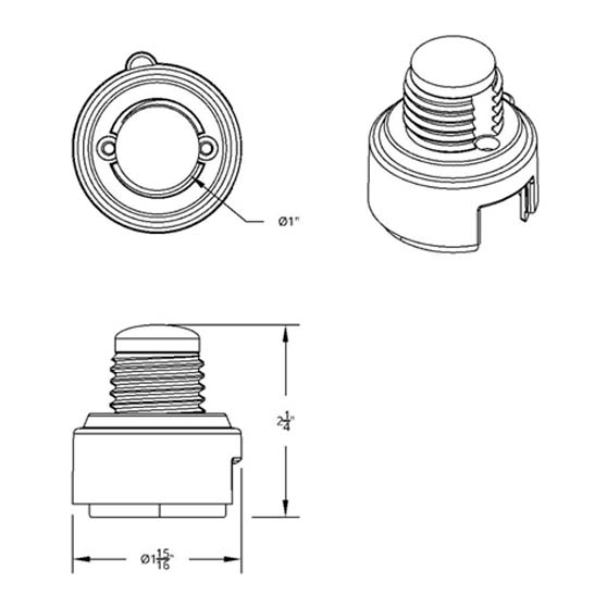 United Pacific Gearshaft Adapter M30x3.5 Thread-On with LED Mount for Eaton Fuller 13/15/18 Speed