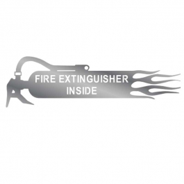Buy Fire Extinguisher Inside Sign with Handle & Flames