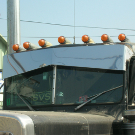 Buy 14x16 Peterbilt 359 V-Style Visor | Big Rig Chrome Shop