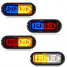 Buy Low Profile Split Color Surface Mount Warning Lights