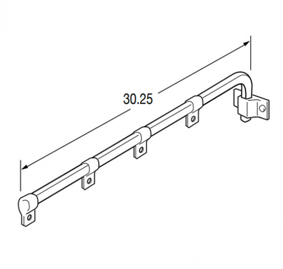 Buy Universal Mud Flap Hanger - Right Angle Straight Bar