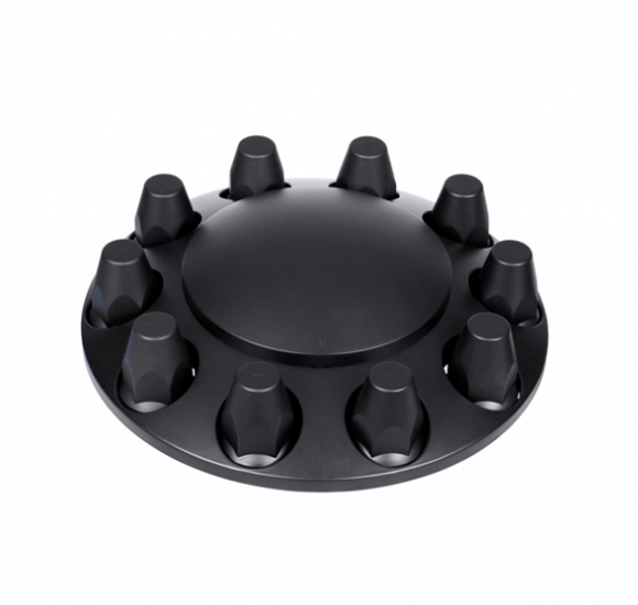 Buy Matte Black Dome Front Axle Cover with 33mm Nut Covers