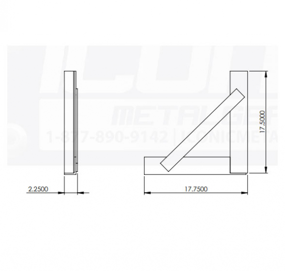 Aluminum L-Brackets for Semi Truck Tire Chain Hangers