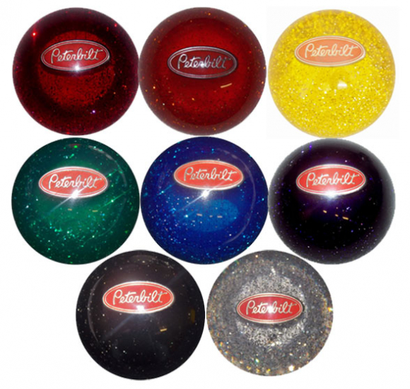 Buy Twisted Shifterz Glitter Shift Knob with Peterbilt Logo