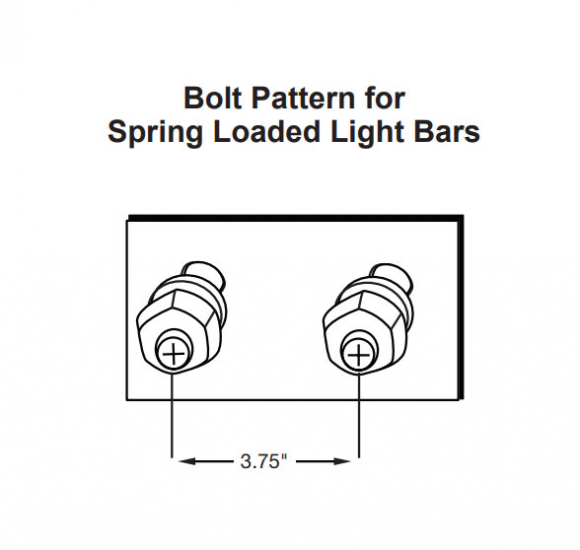 Stainless Steel Rear Light Bar w/LED & Chrome Bezels Oval Light